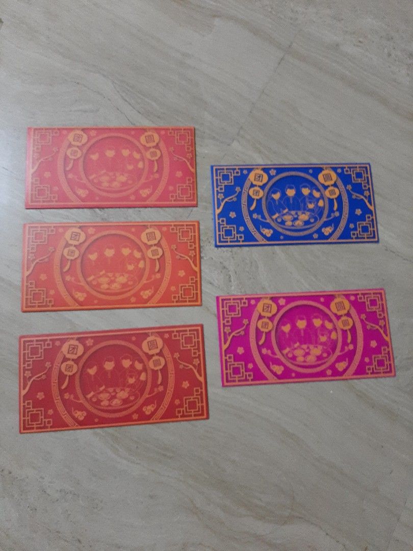 Fair Price Group Red Packet (5 pieces) Hong Bao Pink Blue Orange NTUC ...