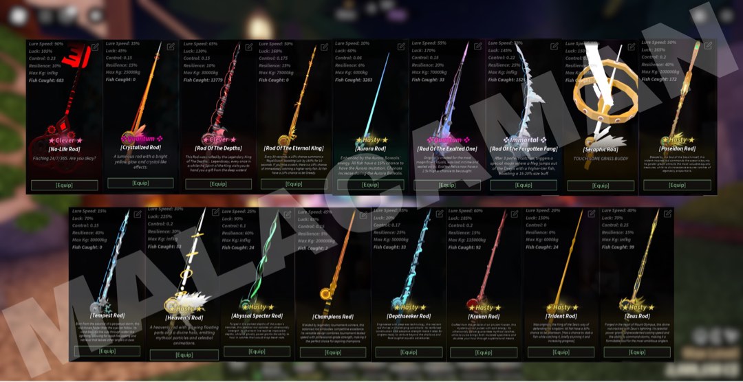 FISCH ACCOUNT LvL 1000max, Video Gaming, Video Games, Others on Carousell