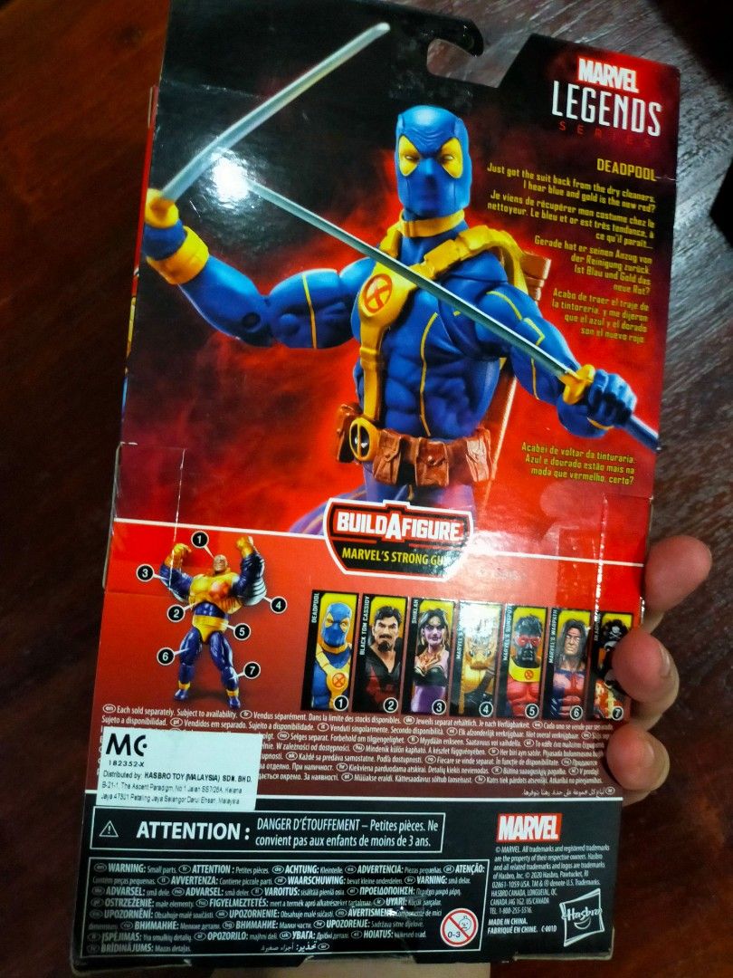 Hasbro's Marvel Legends - Blue Deadpool X-Men Team (Hot Item Rarity ...