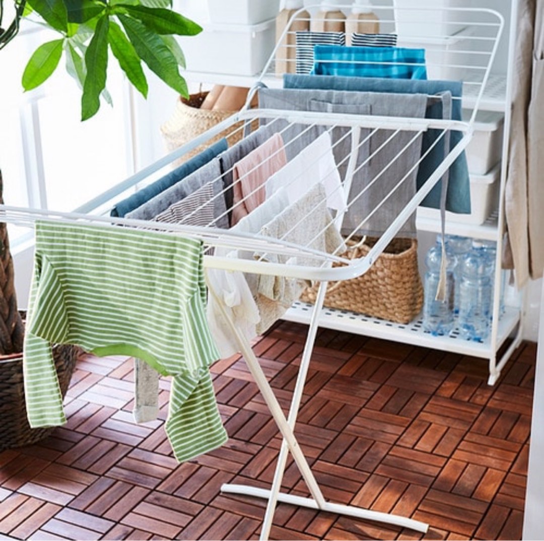 IKEA MULIG Drying Rack, in/outdoor - White, Furniture & Home Living ...