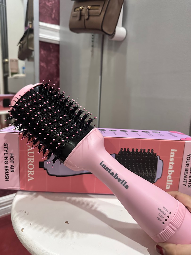 Instabella Hot Air Brush, One Step Hair Dryer & Styler & Volumizer ...