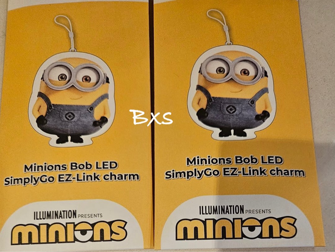 Instocks Authentic Minions SIMPLYGO LED EZ-Link EzLINK charm keychain ...