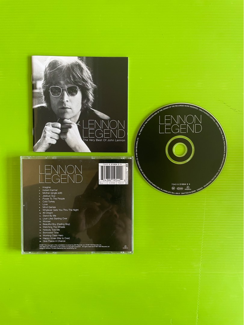 John Lennon Legend The Very Best of Album CD, Hobbies & Toys, Music ...