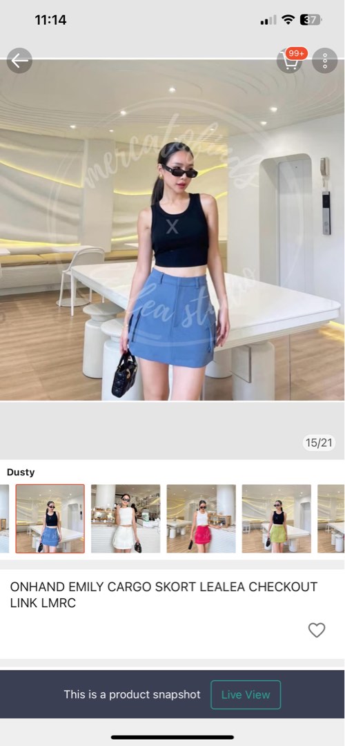 Lealea Emily Cargo Skort, Women's Fashion, Bottoms, Other Bottoms on Carousell