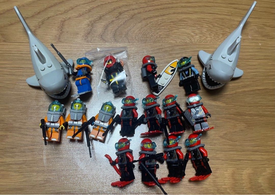 Lego Divers Minifigure & Shark bundle, Hobbies & Toys, Toys & Games on ...