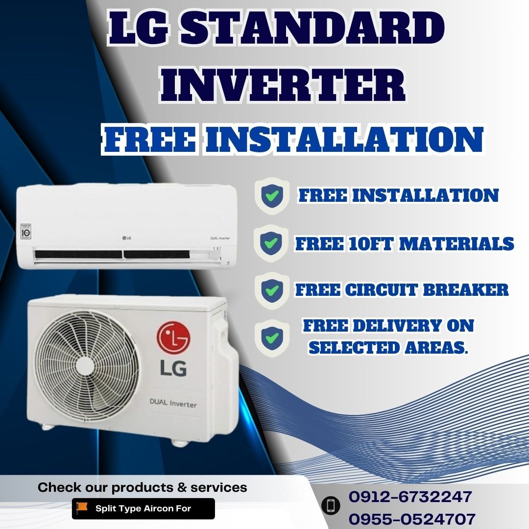 LG SPLIT TYPE AIRCON BRANDNEW SEALED FREE INSTALLATION, TV & Home ...