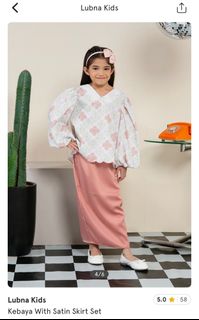 Lubna Peach Girl's Baju Kurung, Babies & Kids, Babies & Kids Fashion on ...