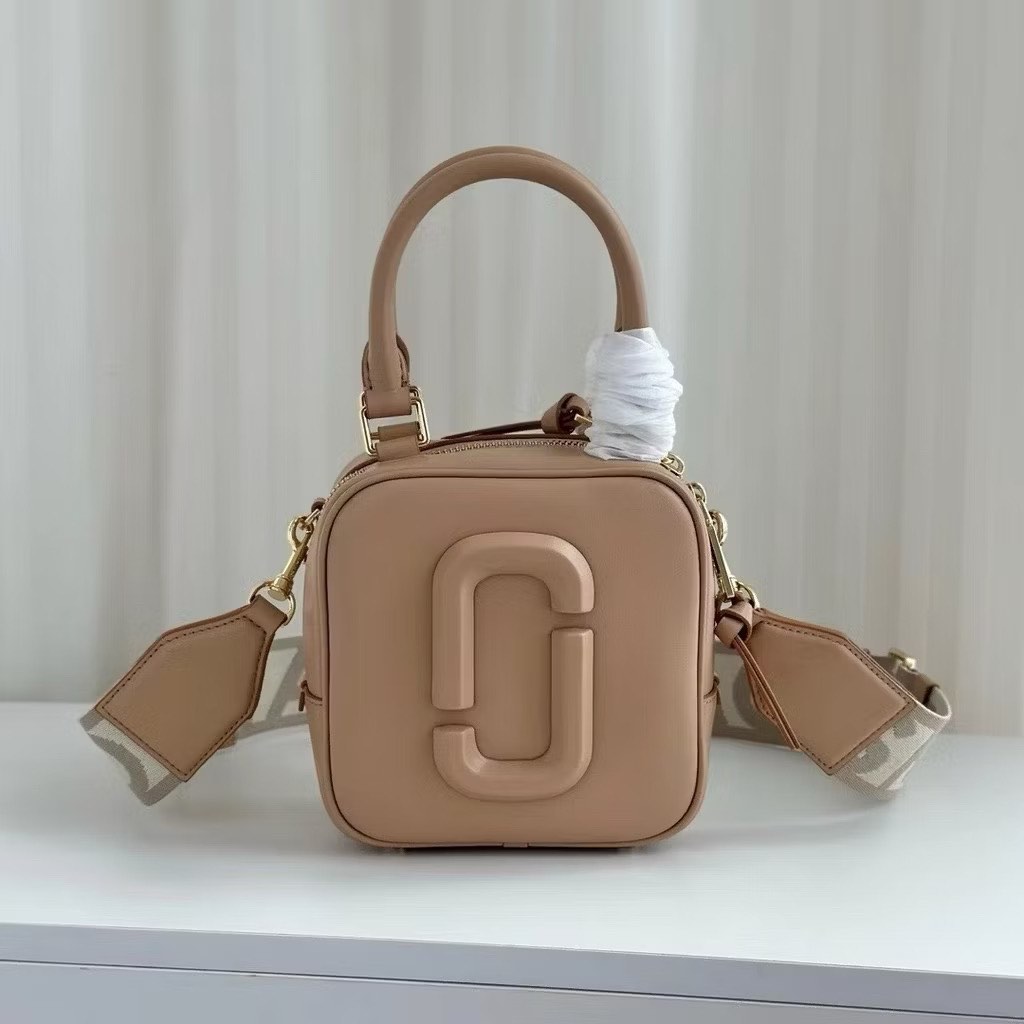 Marc Jacobs Cube Box Camel Crossbody Bag, Luxury, Bags & Wallets on ...