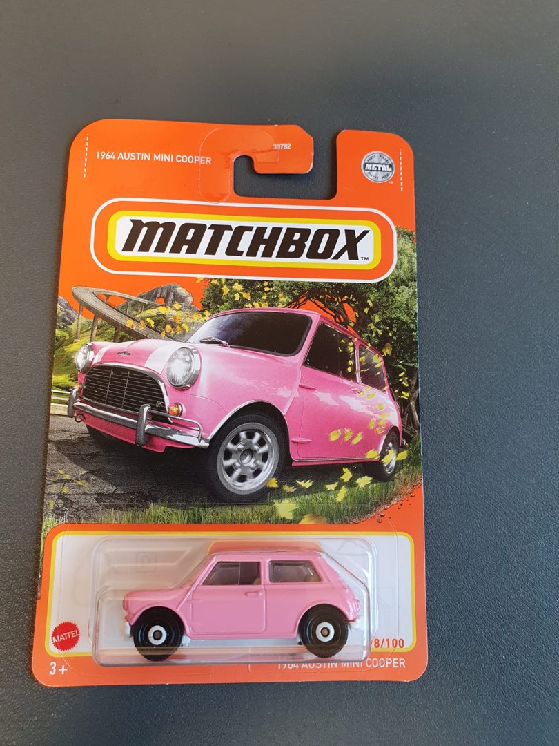 matchbox 1964 austin mini cooper pink classic Hot Wheels diecast 1/64 ...