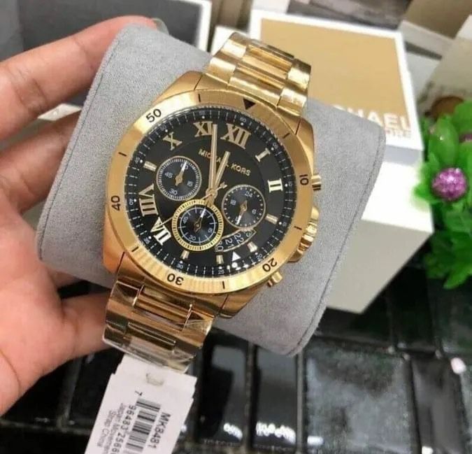 Michael Kors MK8481 Brecken Multifunction Chronograph in Gold Rotating ...