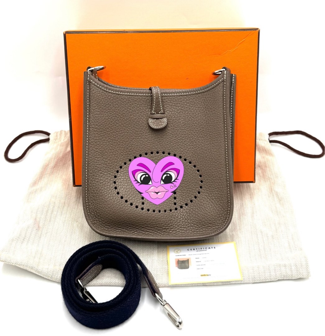 Mint Condition!!! Hermes TPM Etoupe Stamp Z, Luxury, Bags & Wallets on Carousell