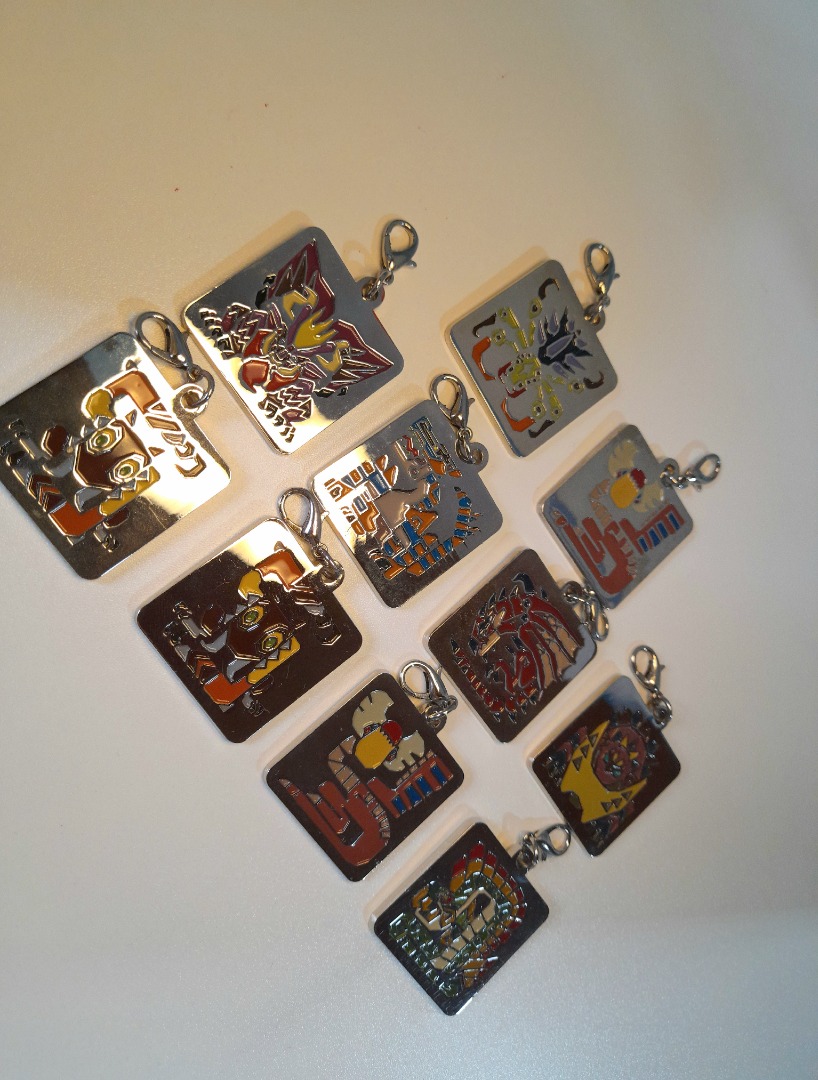 Monster hunter ICONS keychains, Hobbies & Toys, Toys & Games on Carousell