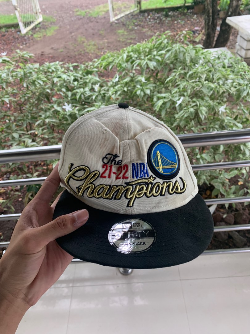 New era GSW champions, Men's Fashion, Watches & Accessories, Caps & Hats on Carousell