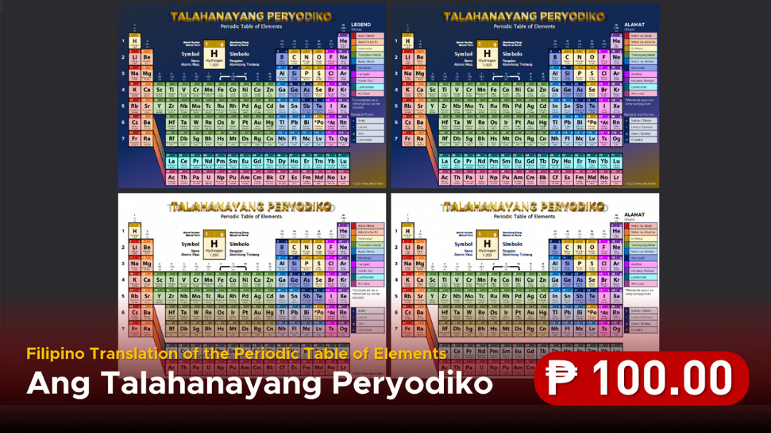 [PDF] Periodic Table of Elements (Filipino Translation) (4 versions ...