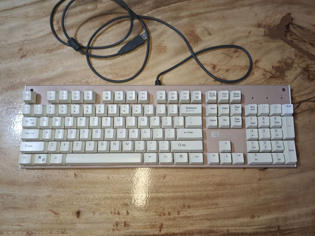 Pink Mechanical Industrial Keyboard No Lights Black Switch Wired Full ...