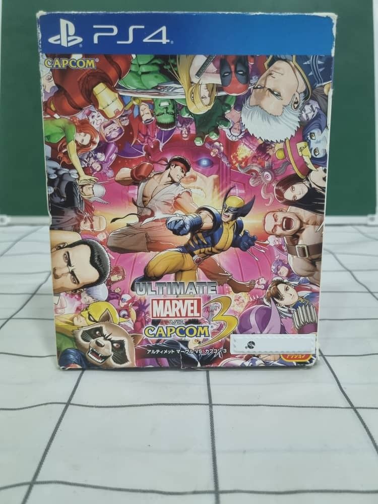 PlayStation PS 4 PS4 Rare Slip Cover Ultimate Marvel Vs Capcom 3 ...