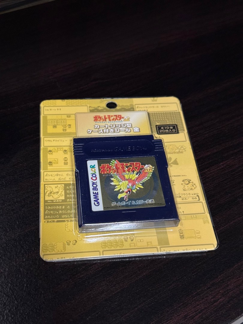 Pokemon Center Gold Silver Ho-Oh Gameboy Cartridge Stickers, Hobbies ...