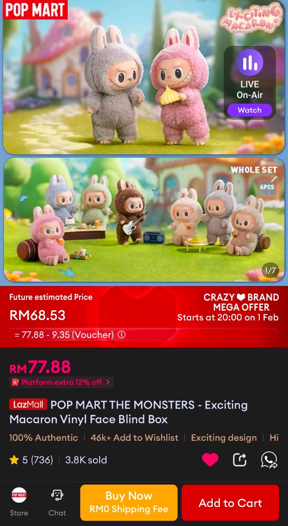 POPMART LABUBU RESTOCK, Babies & Kids, Infant Playtime on Carousell