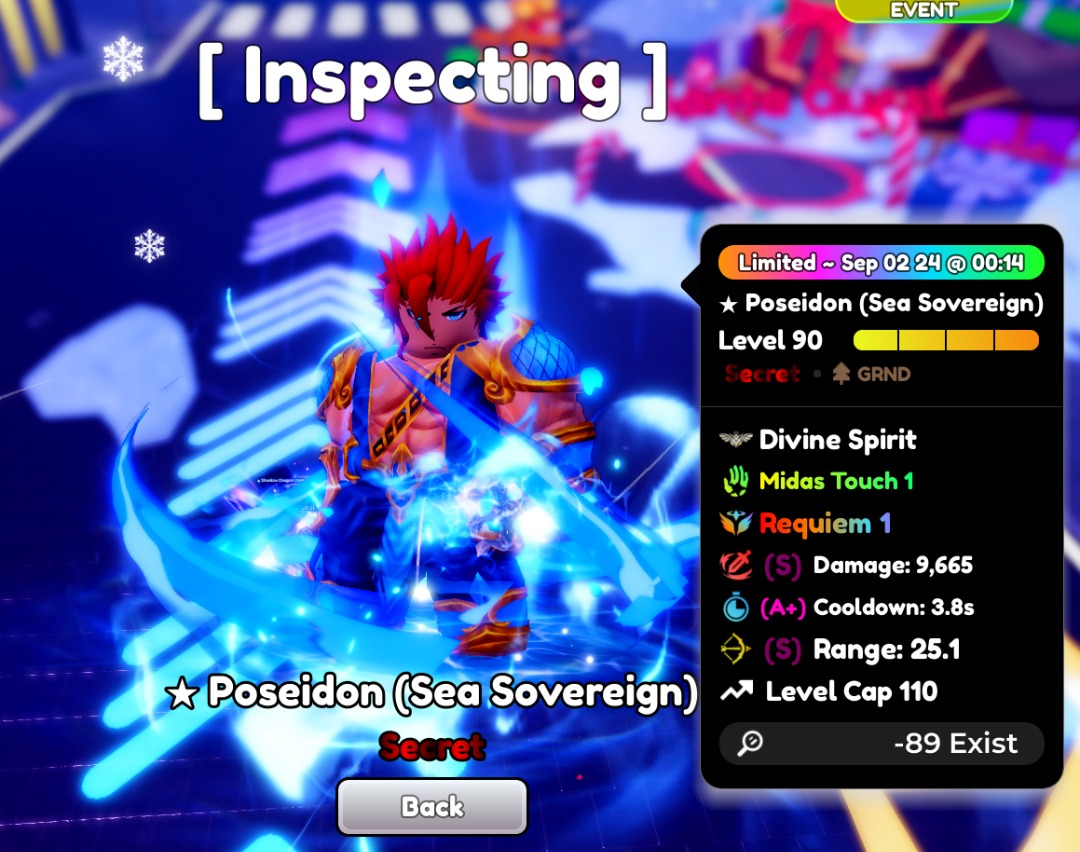 Poseidon Double Trait; Anime Defenders, Video Gaming, Gaming ...
