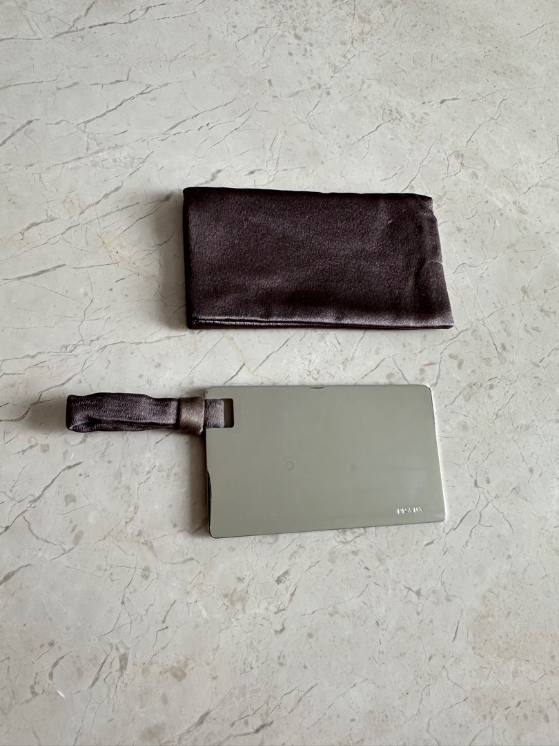 Prada Compact Pocket Mirror Bag, Women's Fashion, Watches & Accessories ...