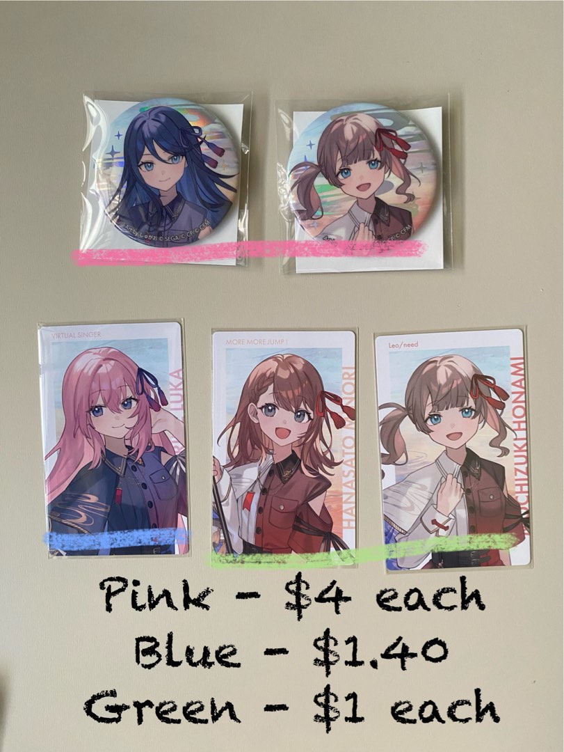 Project sekai / PJSK - badges and epick, Hobbies & Toys, Memorabilia ...