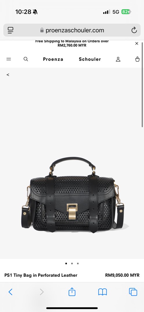 PS1 Tiny Bag in Perforated Leather, Luxury, Bags & Wallets on Carousell