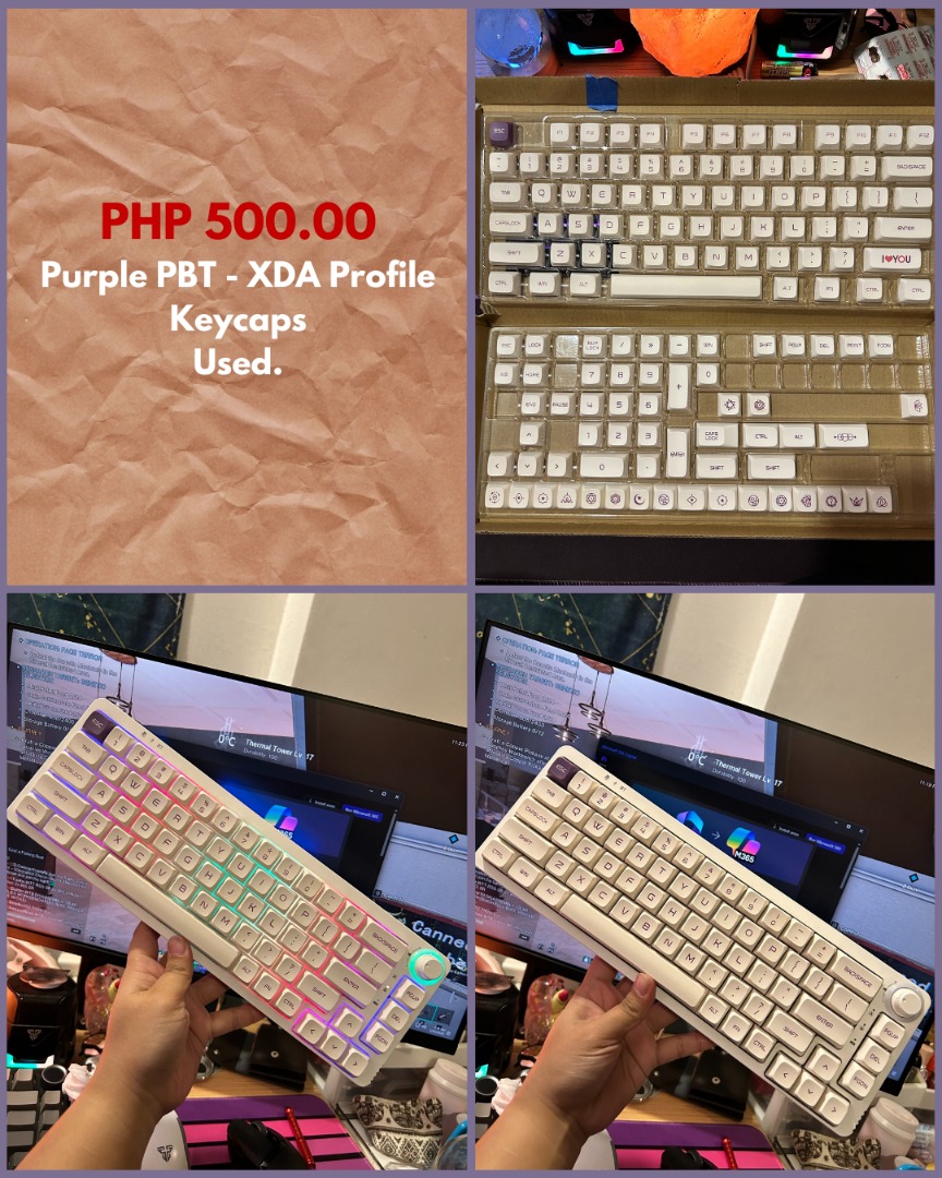 Purple PBT XDA Profile Keycaps, Computers & Tech, Parts & Accessories ...