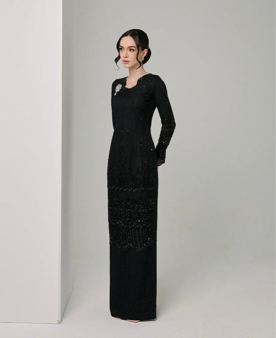 Qiszar Raashi Premium Black - XL, Women's Fashion, Dresses & Sets, Sets ...