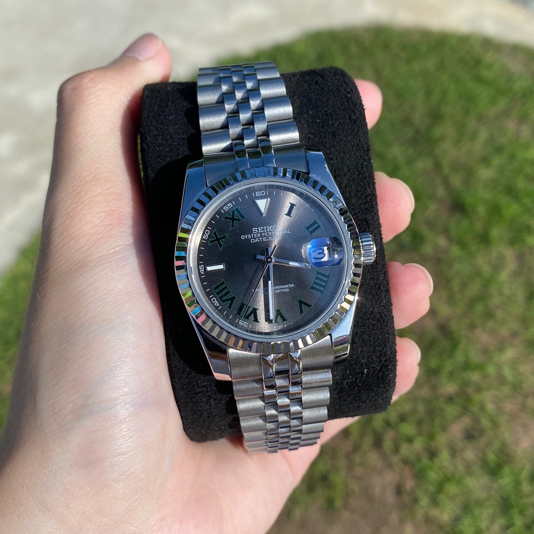 Seiko Datejust Wimbledon Steel 36 MOD, Men's Fashion, Watches ...