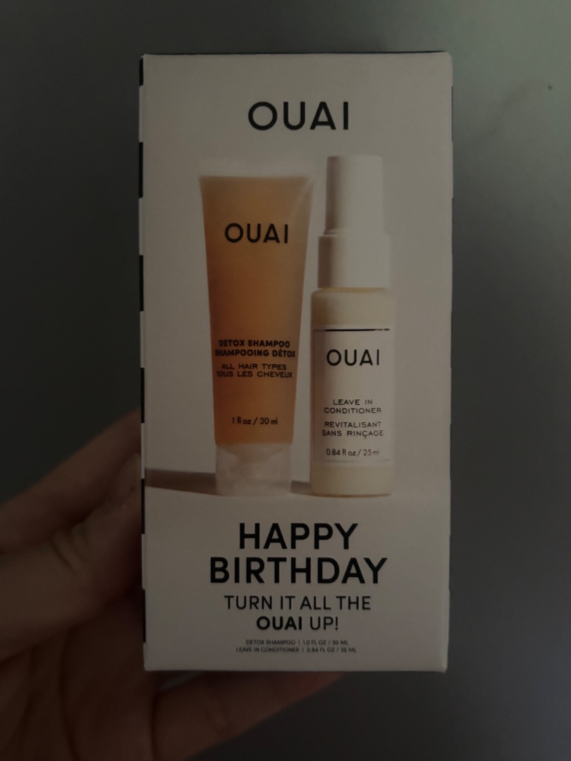 Sephora birthday gift Quai Detox shampoo shampooing detox/ leave in ...