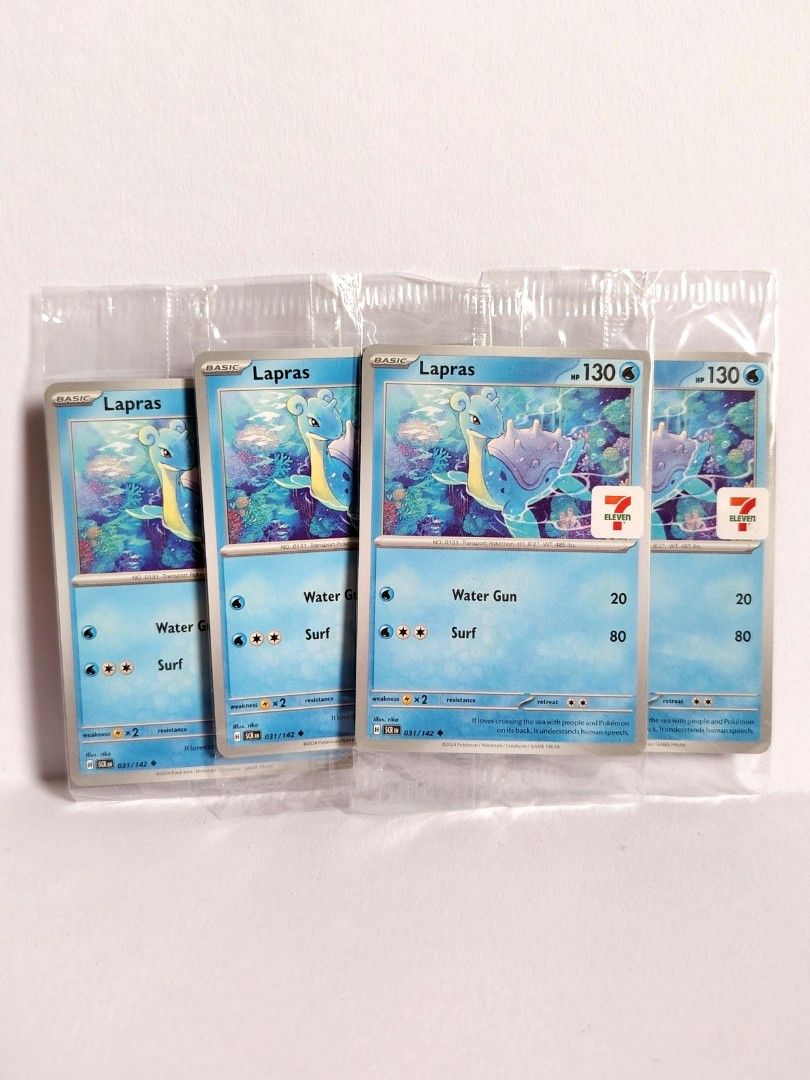 Set 7E Lapras Pokemon Promo Card, Hobbies & Toys, Toys & Games on Carousell