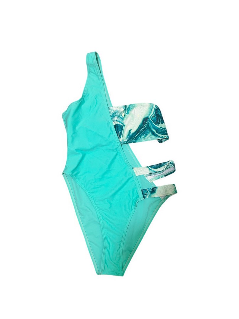 Shein One-Piece Swimsuit with Tube, Women's Fashion, Swimwear, Bikinis ...