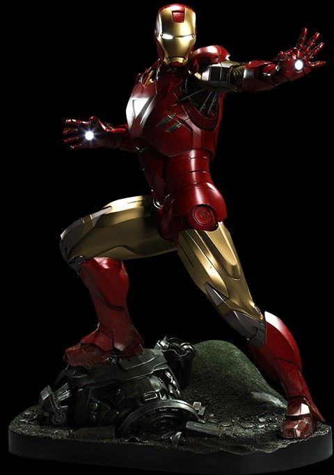 Side Show Iron Man Mark VI (Iron Man 2), Hobbies & Toys, Toys & Games ...