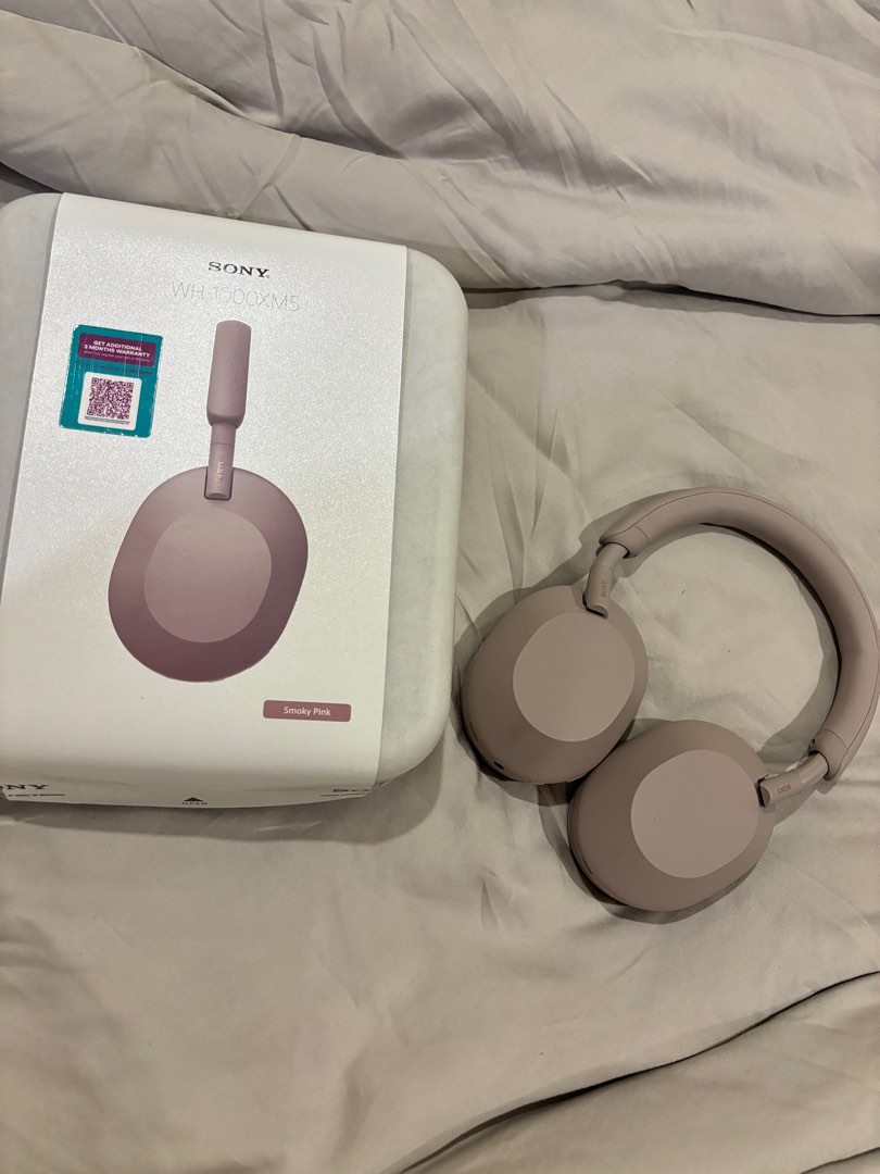 Sony XM5 Smoky Pink, Audio, Headphones & Headsets on Carousell