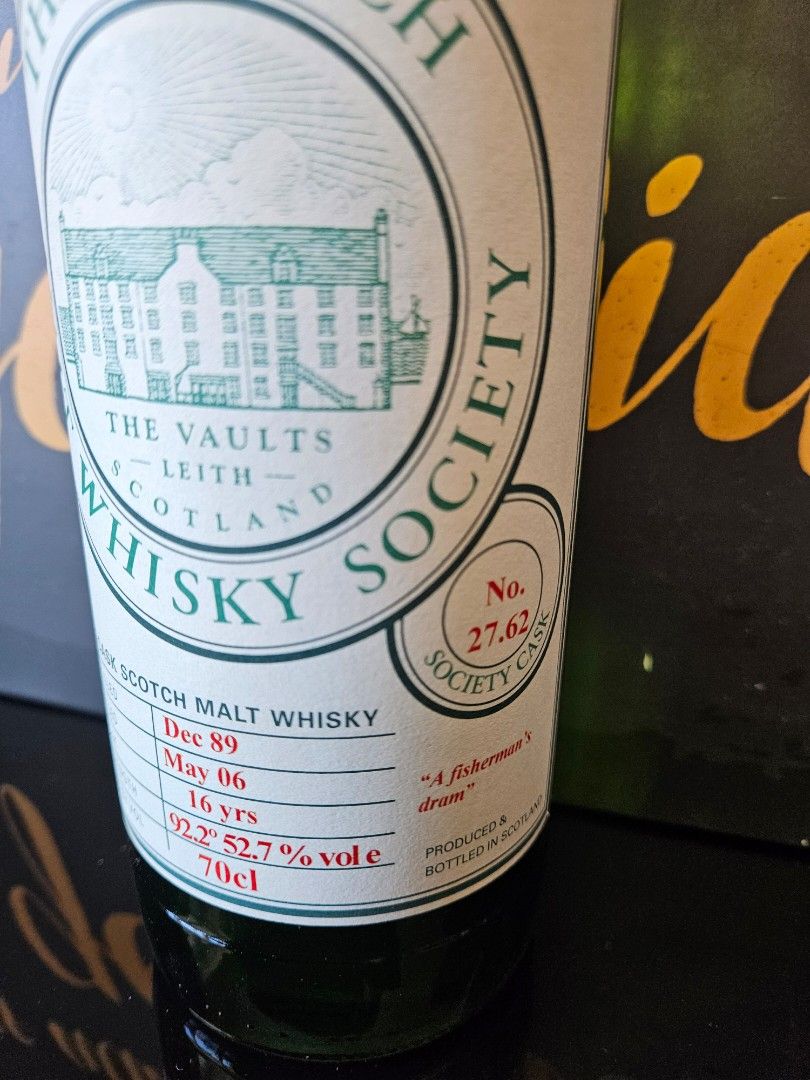 SPRINGBANK 1989 16 YO SMWS "A fisherman's dram" Cask Strength -52.7%abv ...