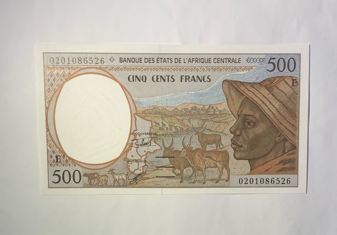UNC 2002 Cameroon 500 Central African CFA Francs old original vintage ...