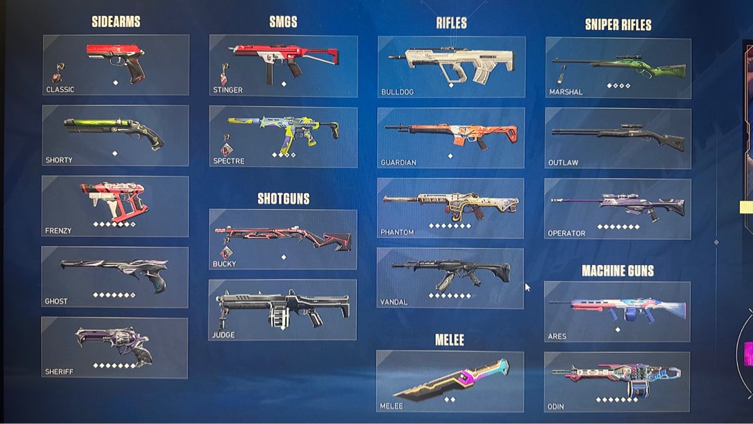 Val account wts 13 premium skins can nego, Video Gaming, Gaming ...