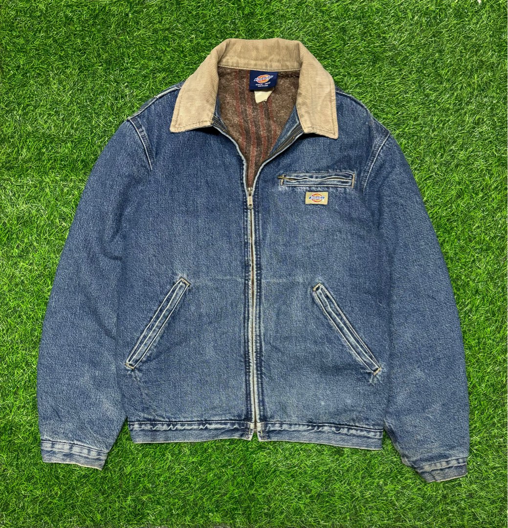 VINTAGE 90s DICKIES DENIM DETROIT JACKET | DETROIT JACKET | CARHARTT ...