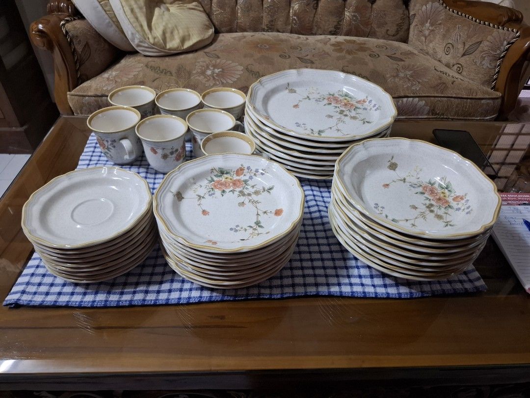 Vintage Mikasa Dinnerware Set, Furniture & Home Living, Kitchenware ...