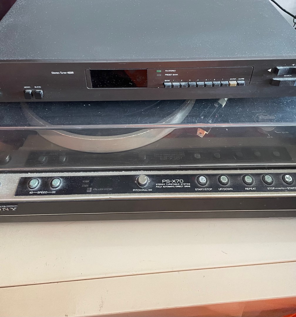 vinyl Turntable, Receiver and Integrated Amplifier Rare, Audio ...