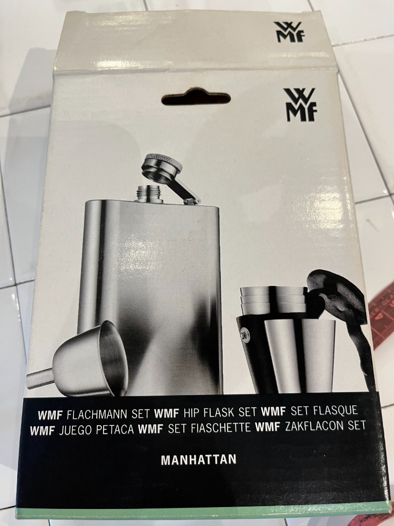 WMF Hip Flask set Flachmann 3 piece set, Furniture & Home Living ...
