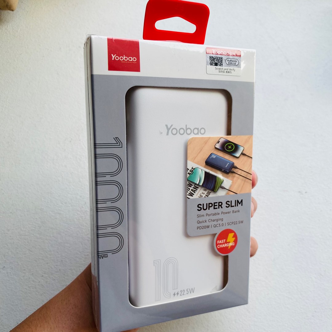 Yoobao Power Bank D10Q 10000mAh (White), Mobile Phones & Gadgets, Mobile & Gadget Accessories ...