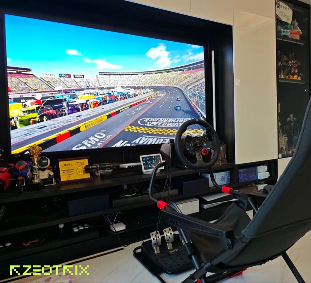 Zeotrix Sim Racing Cockpit - Foldable Compact Sim Racing Seat - Thrustmaster T300 T500 TGT T248 ...