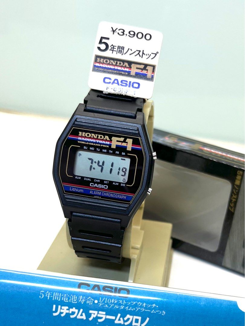 1982 Vintage Casio F-85 Honda F1 NOS, Men's Fashion, Watches ...