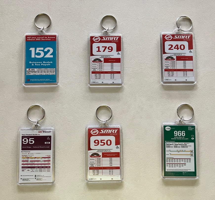 [ ⚠️ NEW & IMPROVED PRODUCT ⚠️] v2.0 Customisable Bus Guide Keychains ...