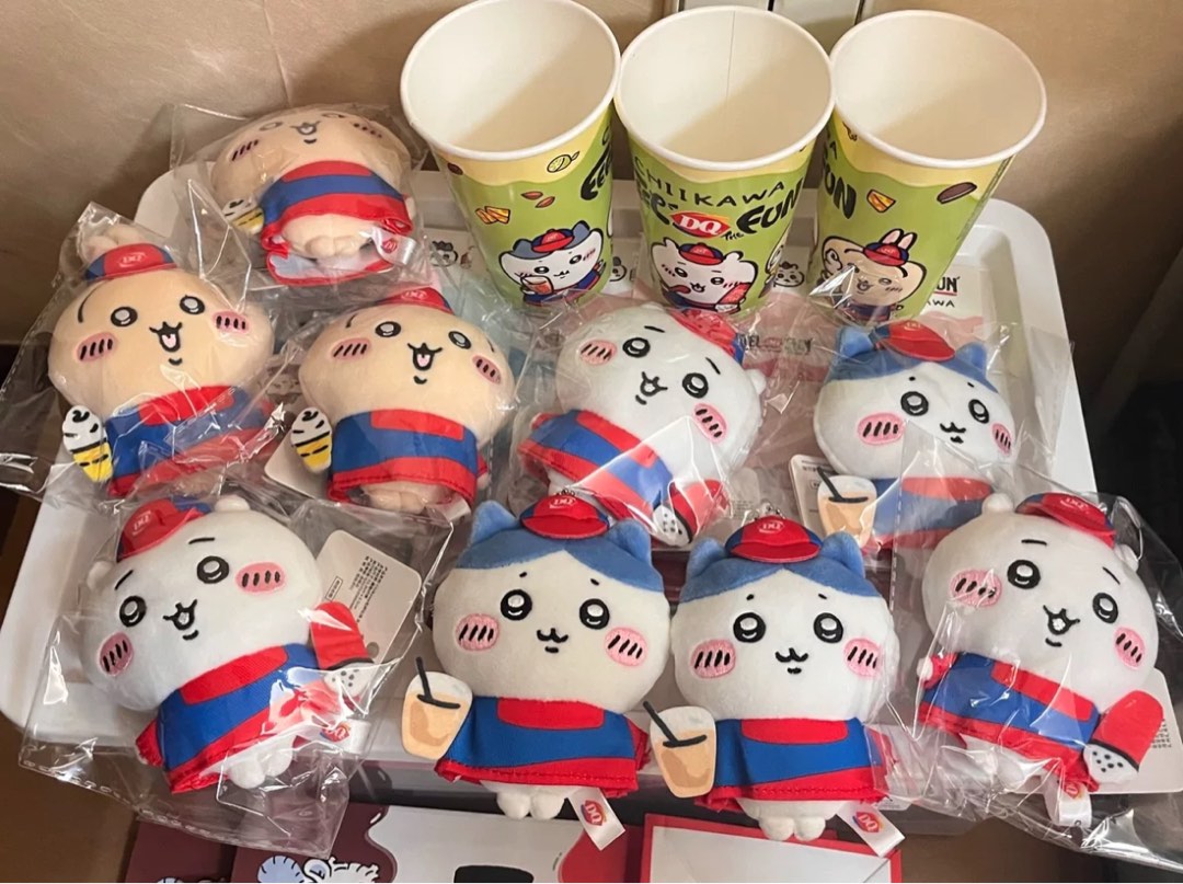 [全套預出] Chiikawa dq DairyQueen 兔兔 雪糕 掛件 兔哥 Usagi 小可愛 小八Hachiware, 興趣及遊戲, 玩具 & 遊戲類 - Carousell