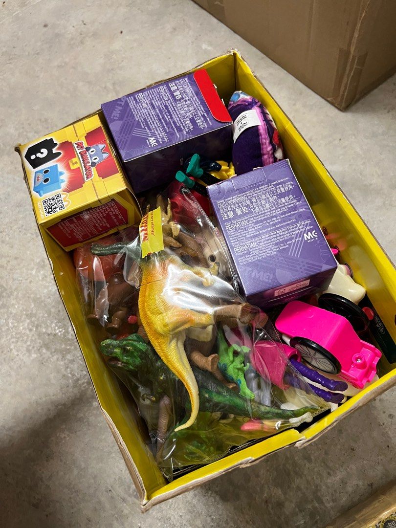A4 Box McD Toys Figures Mix, Hobbies & Toys, Toys & Games on Carousell