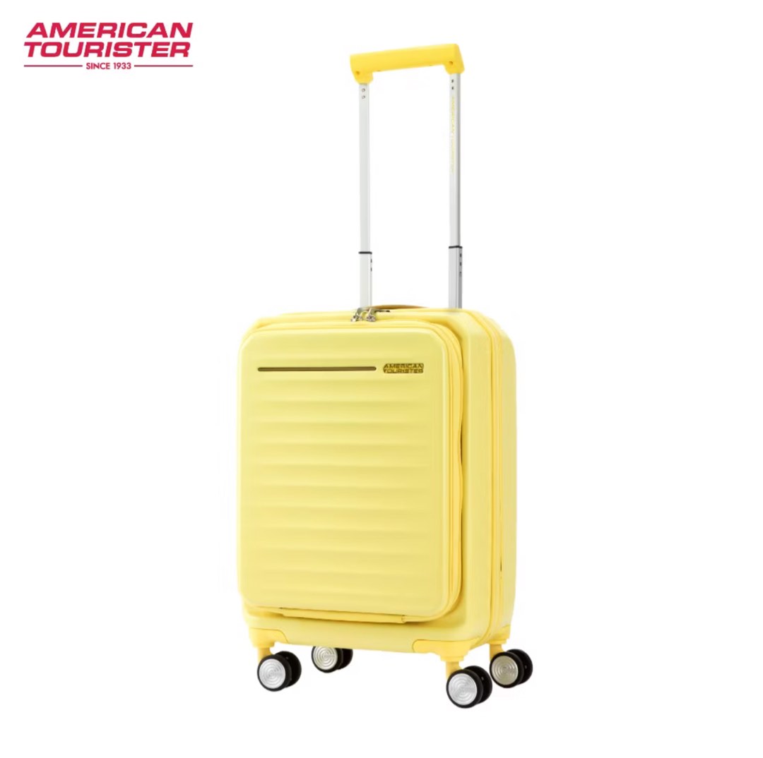 American Tourister Frontec Spinner Luggage Small - Lemonade, Hobbies ...