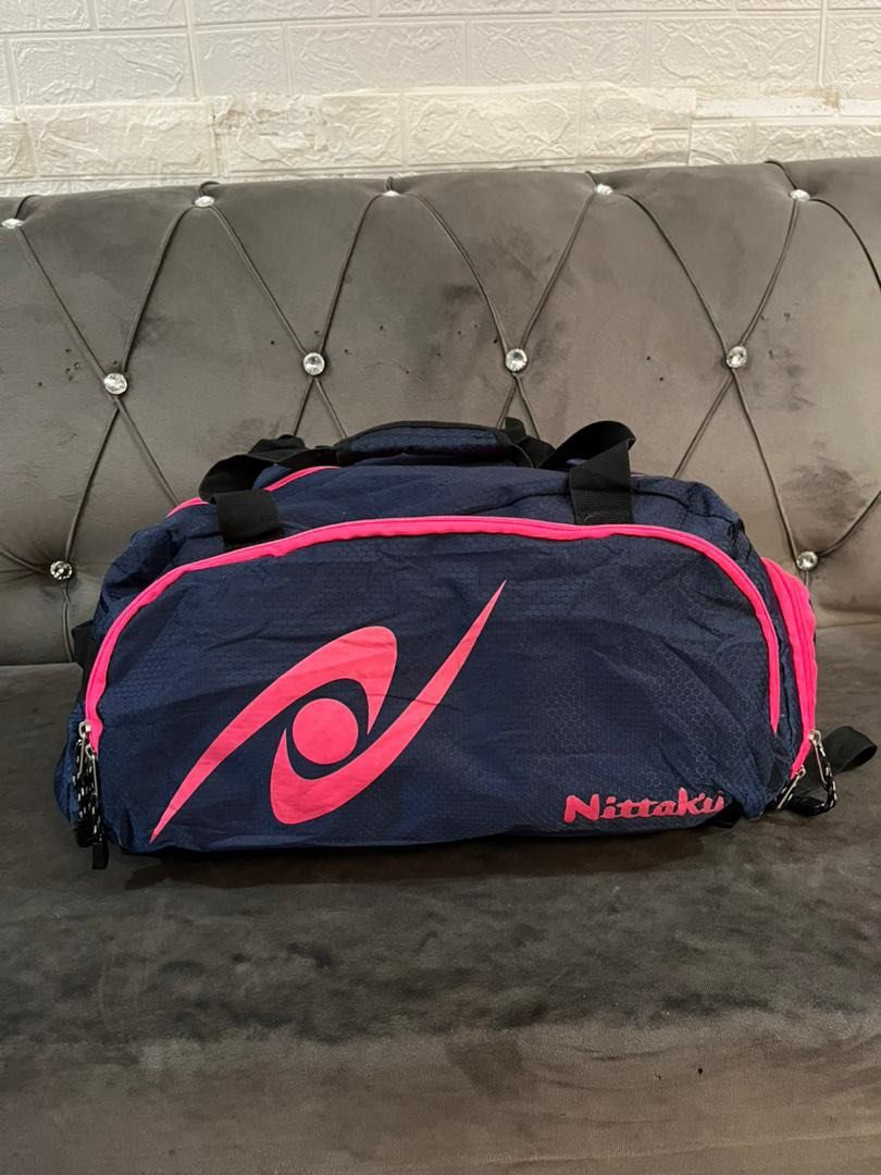 Authentic Nittaku Table Tennis 2 Way Backpack Duffle Bag, Men's Fashion ...