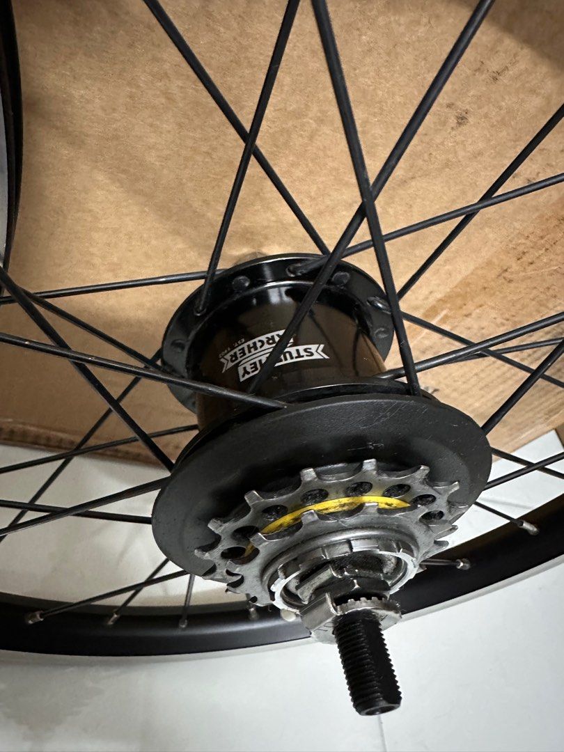 Brompton Wheelset BWR Wide Ratio 6 Speed Inner Hub Black Edition ...